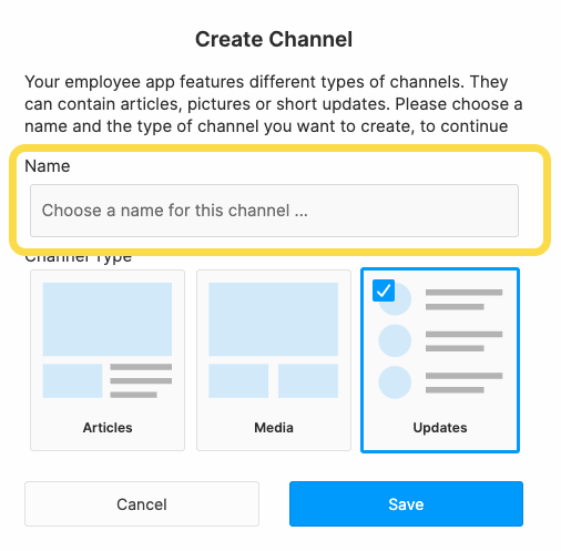 Creating an Interactive News Channel – Staffbase Support Portal