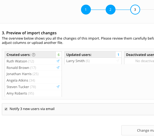 Uploading the CSV File – Staffbase Support Portal