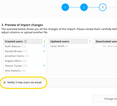 Uploading the CSV File – Staffbase Support Portal