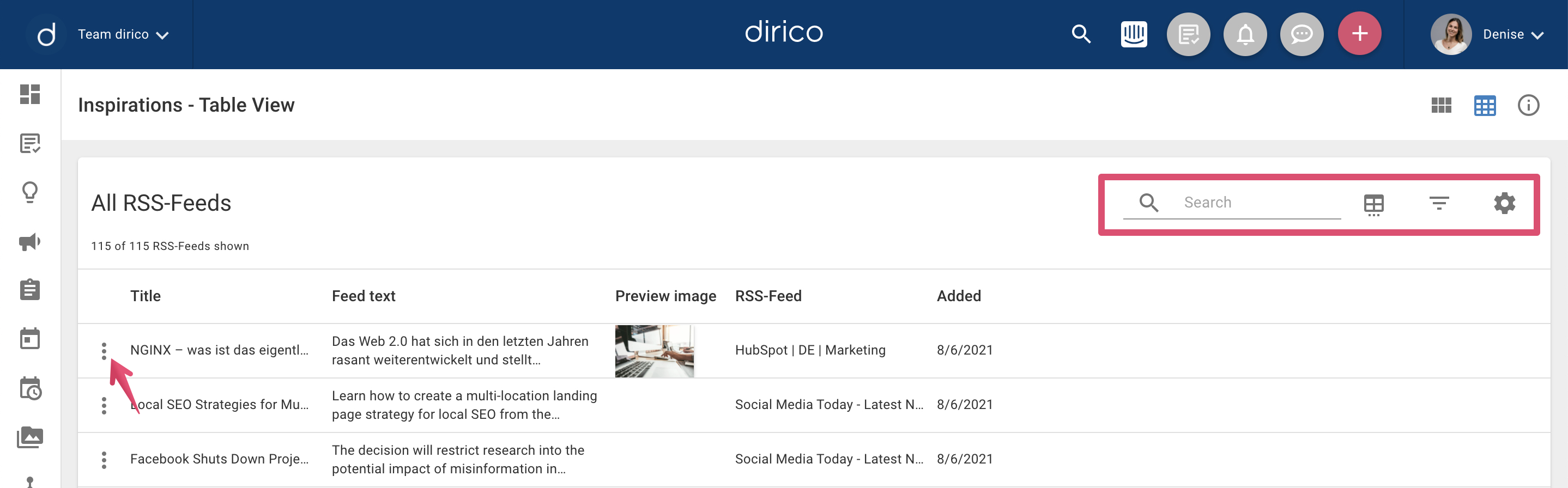 How to work in the Inspiration module of Communications Control ...