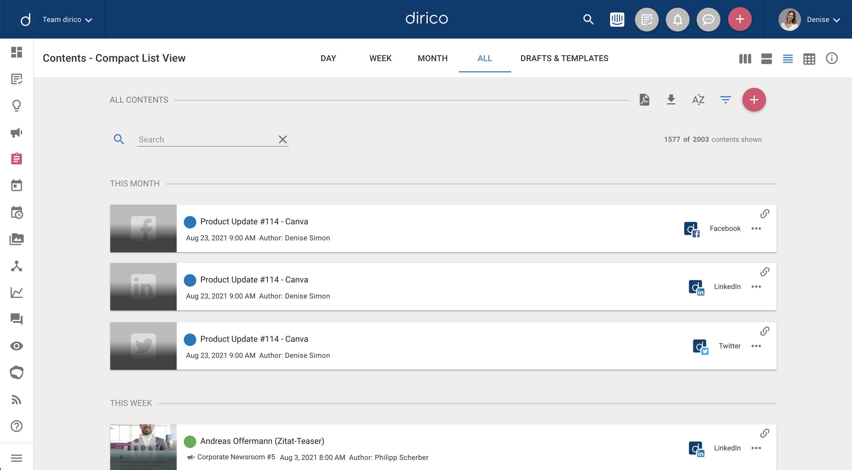 How to work in the content module of Communications Control – Staffbase ...