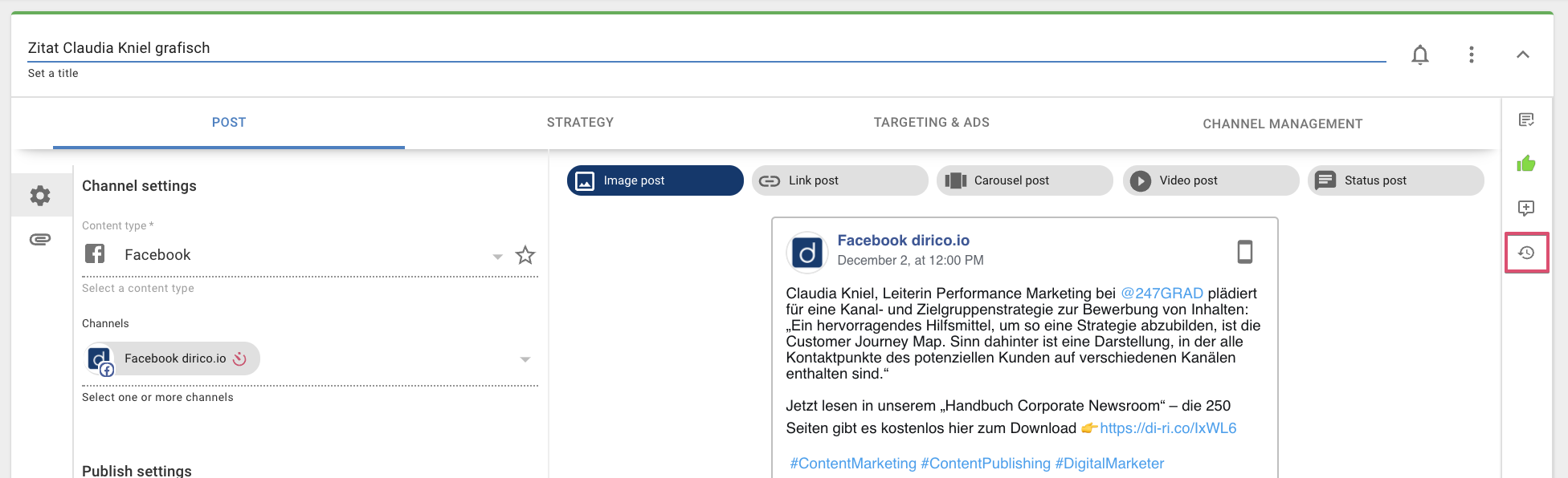 How to use the versioning in Communications Control – Staffbase Support ...