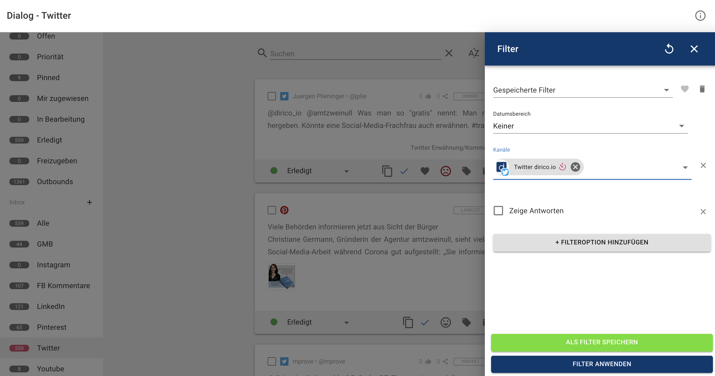Anlegen einer Inbox in Communications Control – Staffbase Support Portal