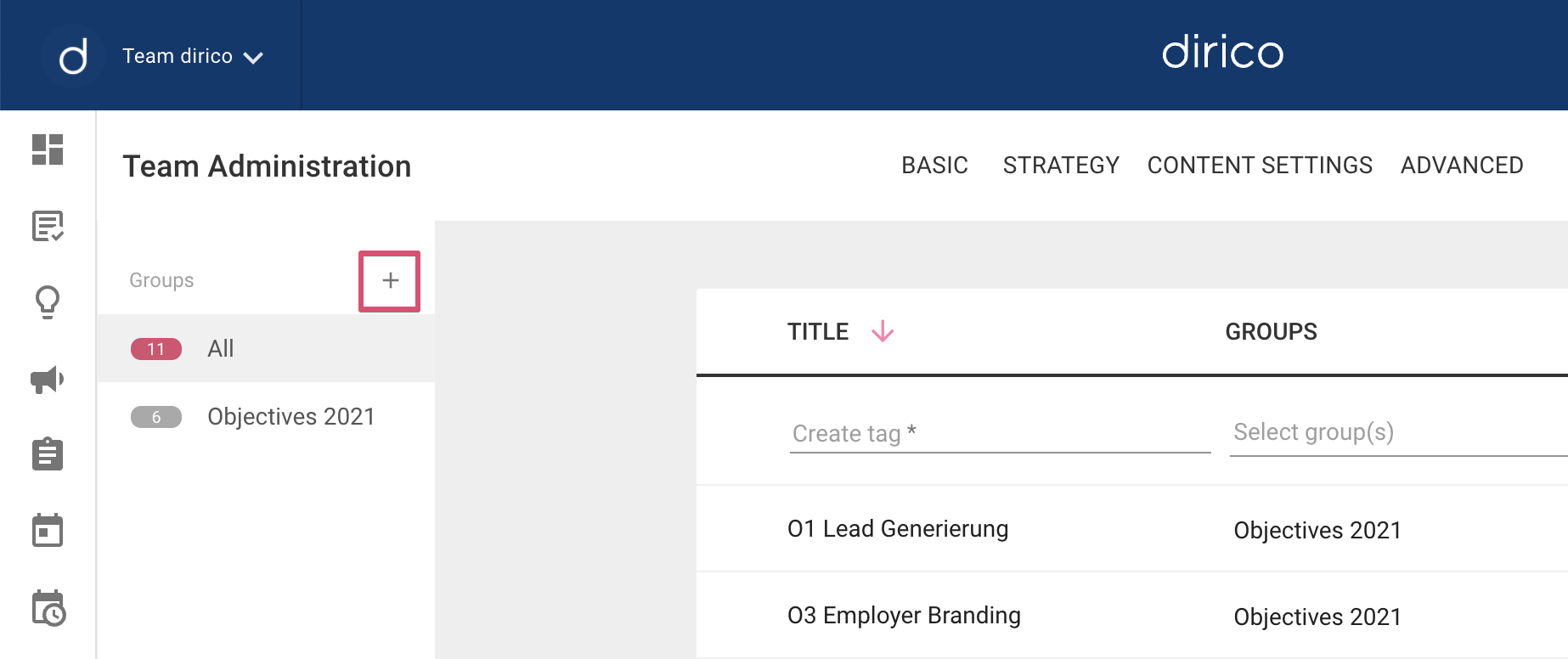 How to create tags in Communications Control – Staffbase Support Portal