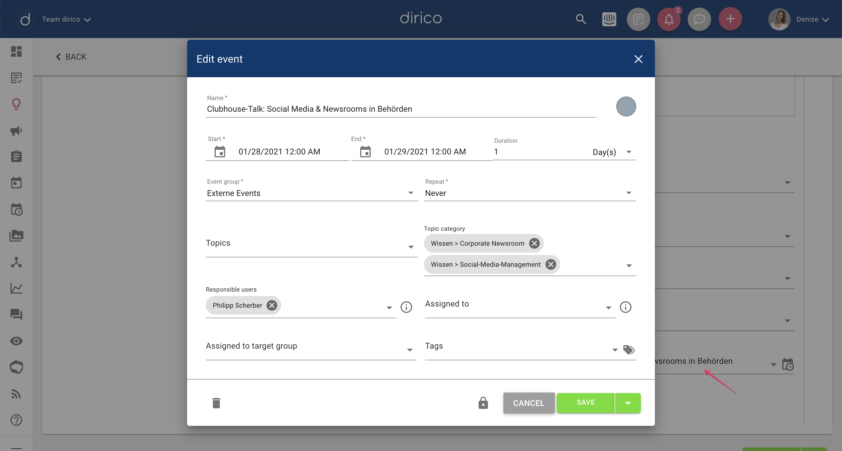 How to create new ideas in Communications Control – Staffbase Support ...