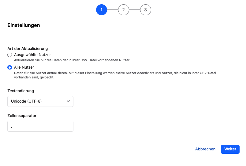 CSV-Import konfigurieren – Staffbase Support Portal