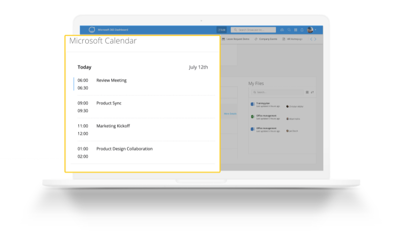 Configuring the Microsoft 365 Calendar Widget – Staffbase Support Portal