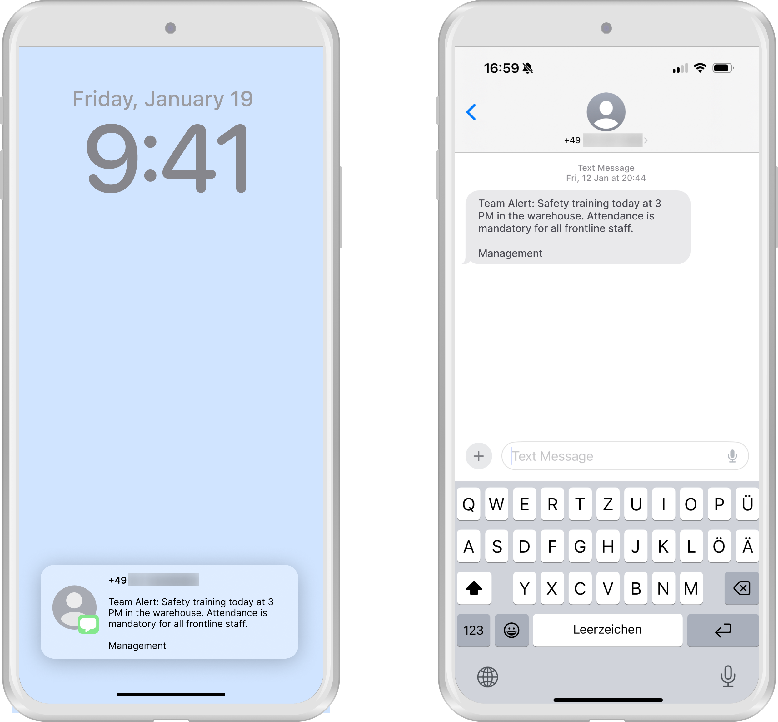 Creating and Sending SMS Messages – Staffbase Support Portal