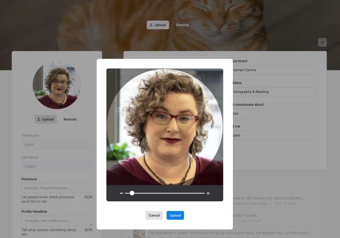 Adding an Image to Your Profile – Staffbase Support Portal