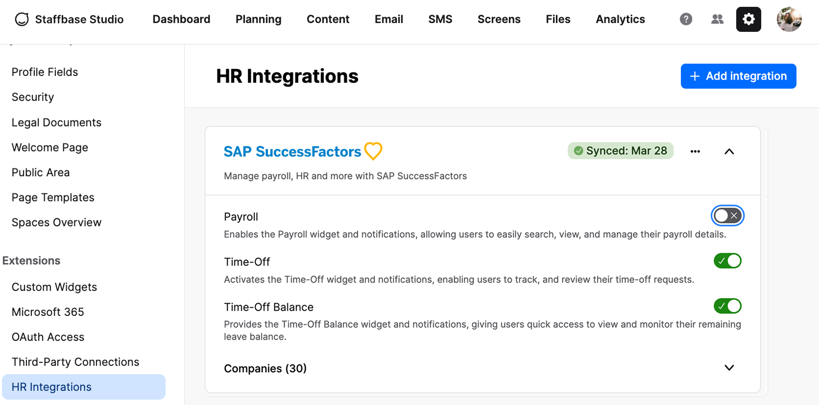 Configuring the HR Integrations in Staffbase – Staffbase Support Portal