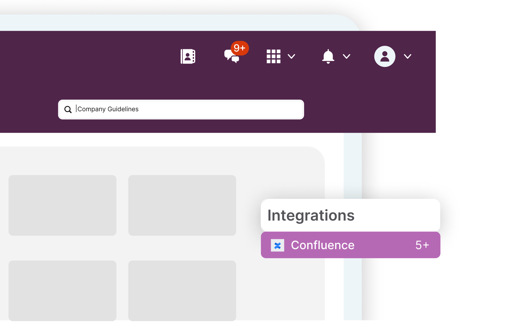 Aperçu de l'intégration de la recherche Confluence – Staffbase Support ...