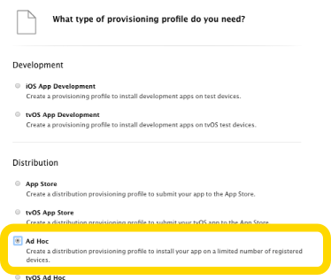 Creating the iOS® Provisioning Profiles – Staffbase