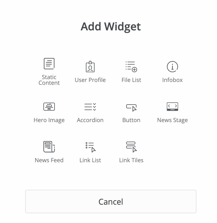 Using Widgets on Pages and in News – Staffbase Support Portal