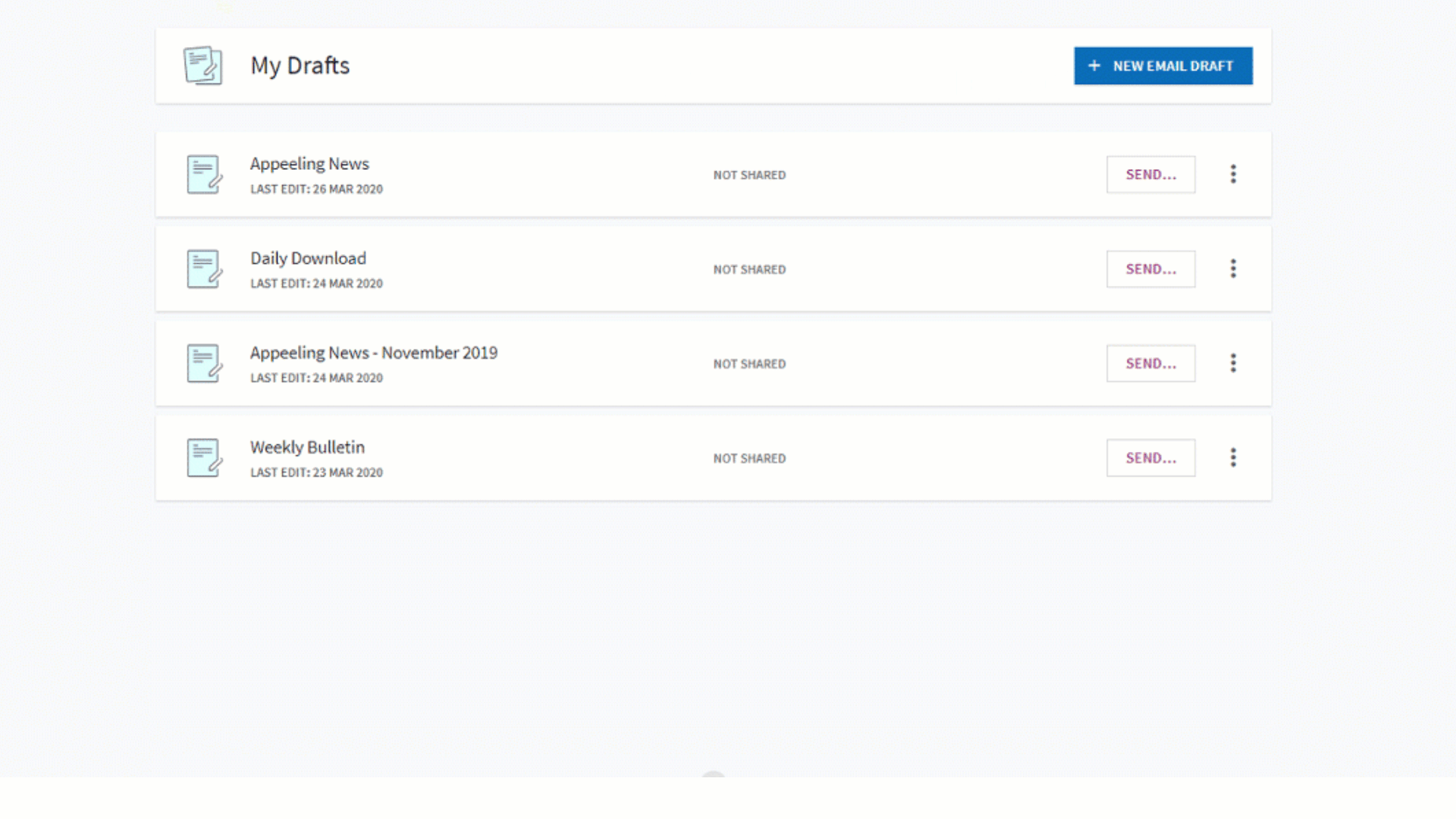 Sharing Individual Email Designer Drafts And Templates Staffbase Support Portal